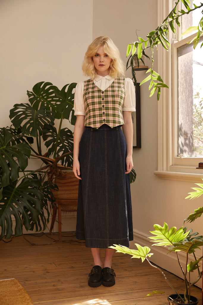 Hazel Check Vest – Princess Highway