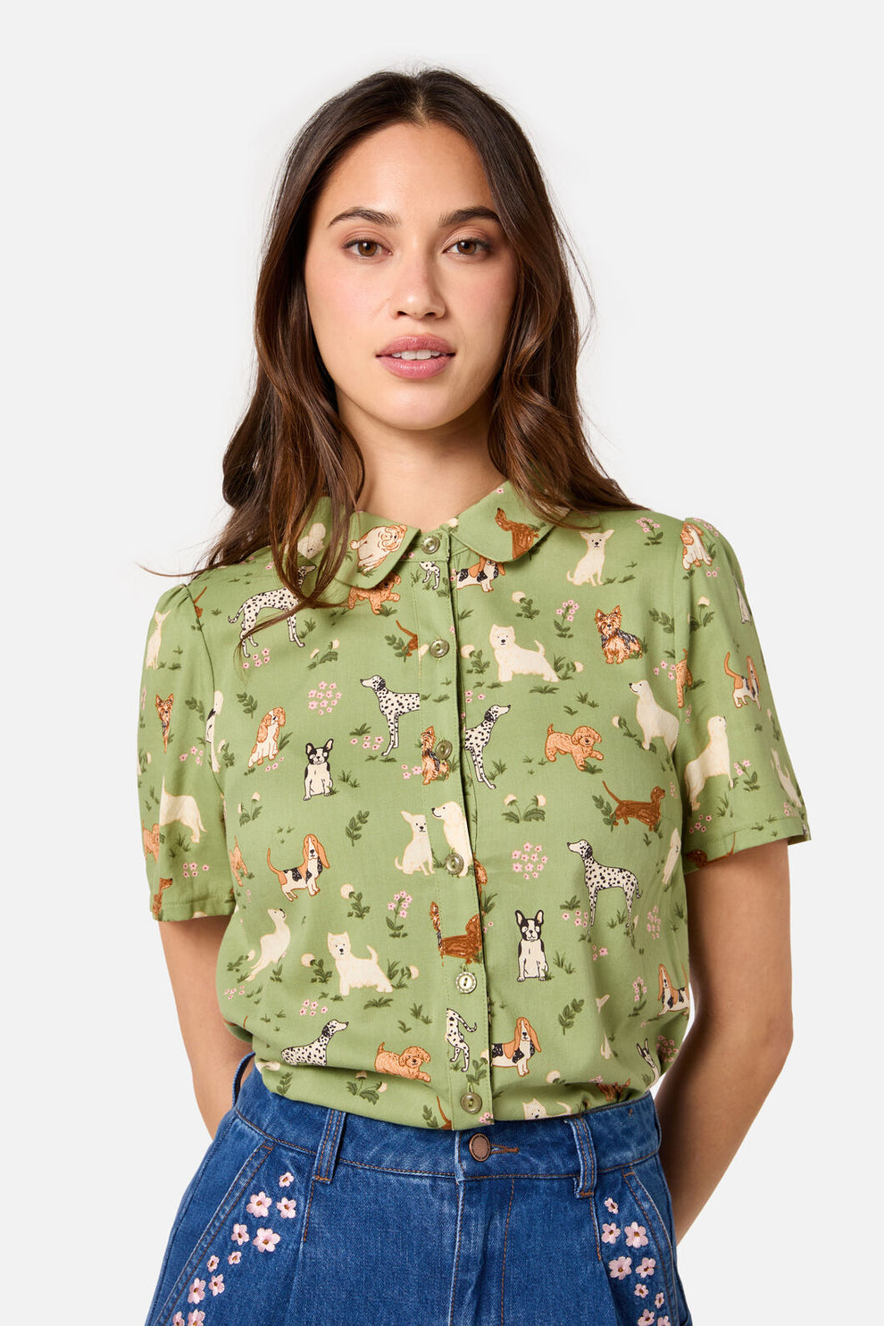 Cute Dogs Blouse – Princess Highway
