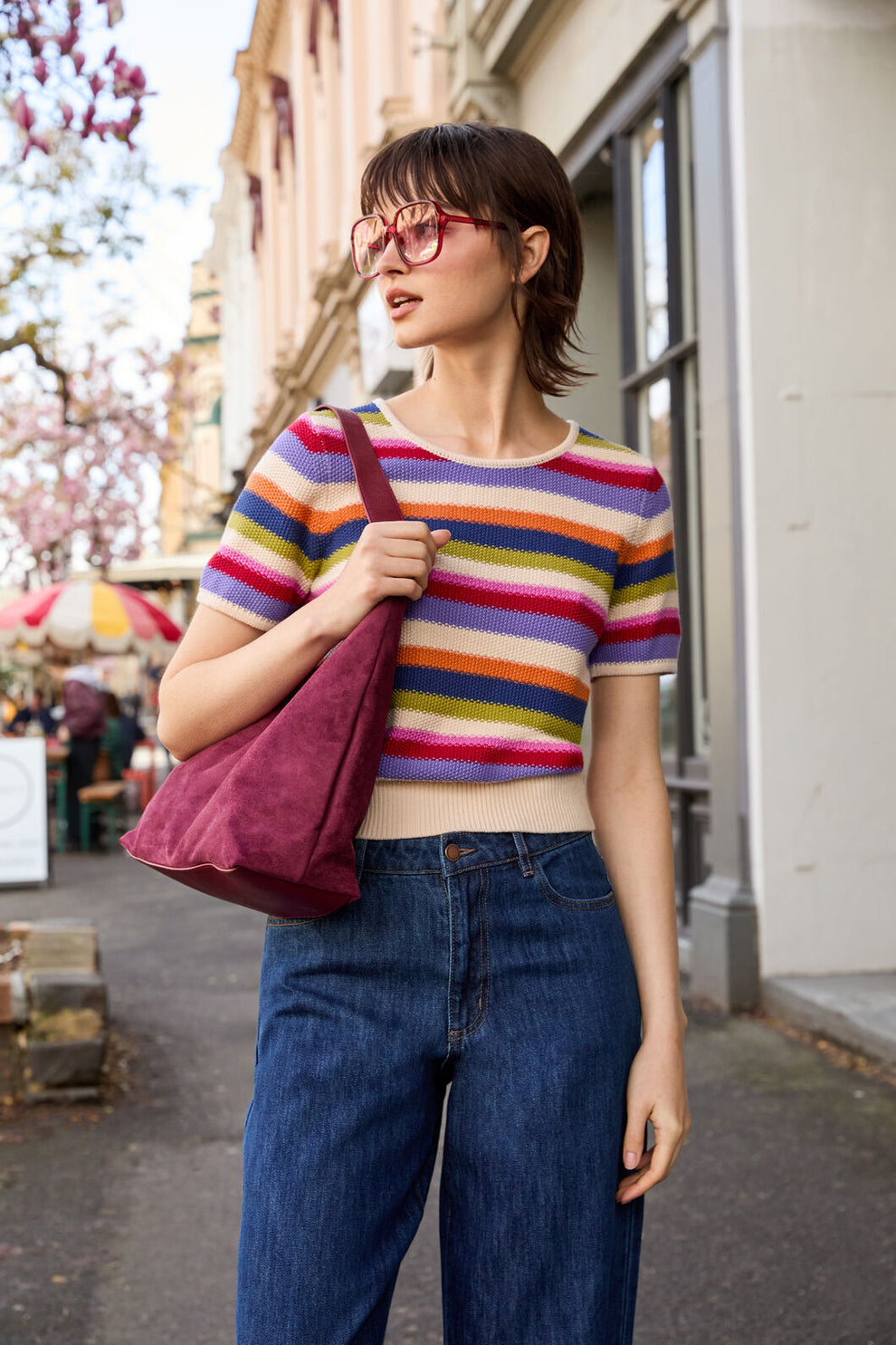 Perri Stripe Knit Top – Princess Highway