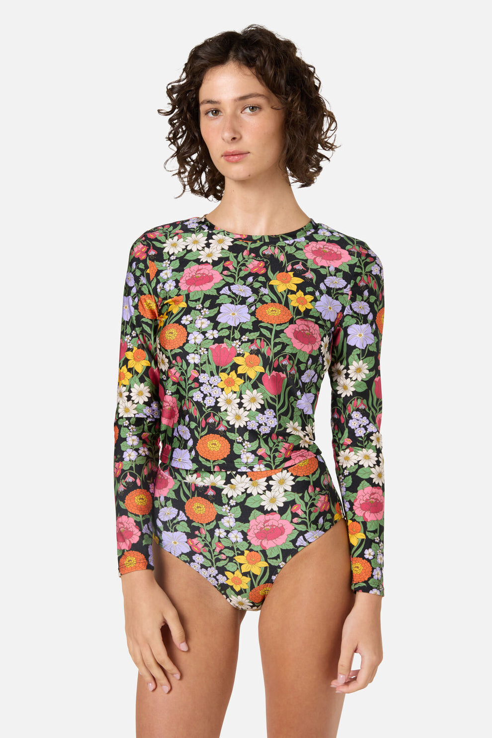 Floral Field Rashie Swim Top – Princess Highway