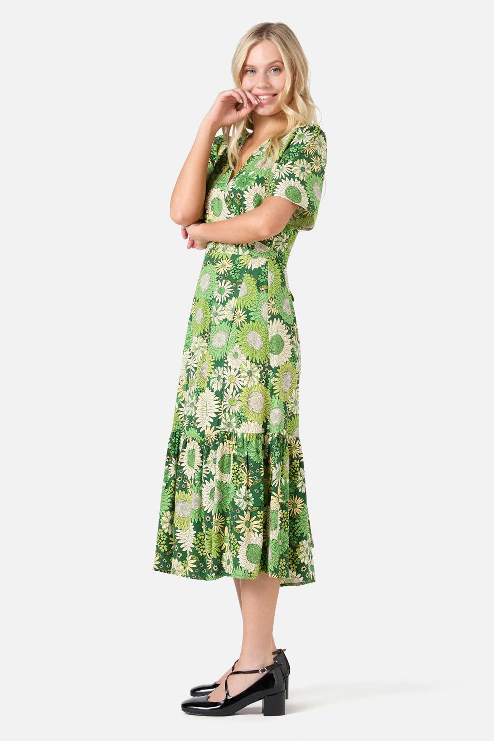 Viva Floral Midi Wrap Dress – Princess Highway