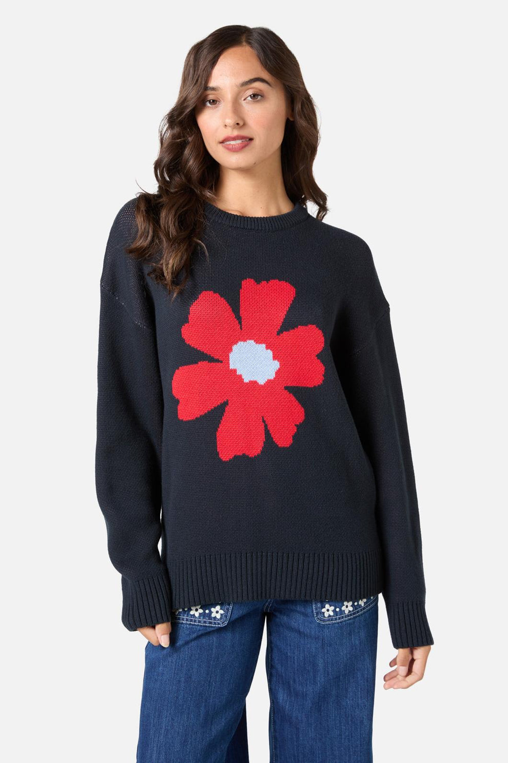 Big Flower Knit Jumper – Princess Highway