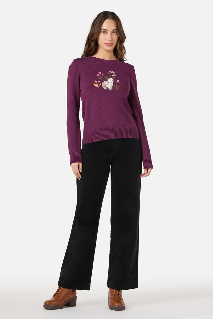 Rabbit Embroidered Jumper – Princess Highway