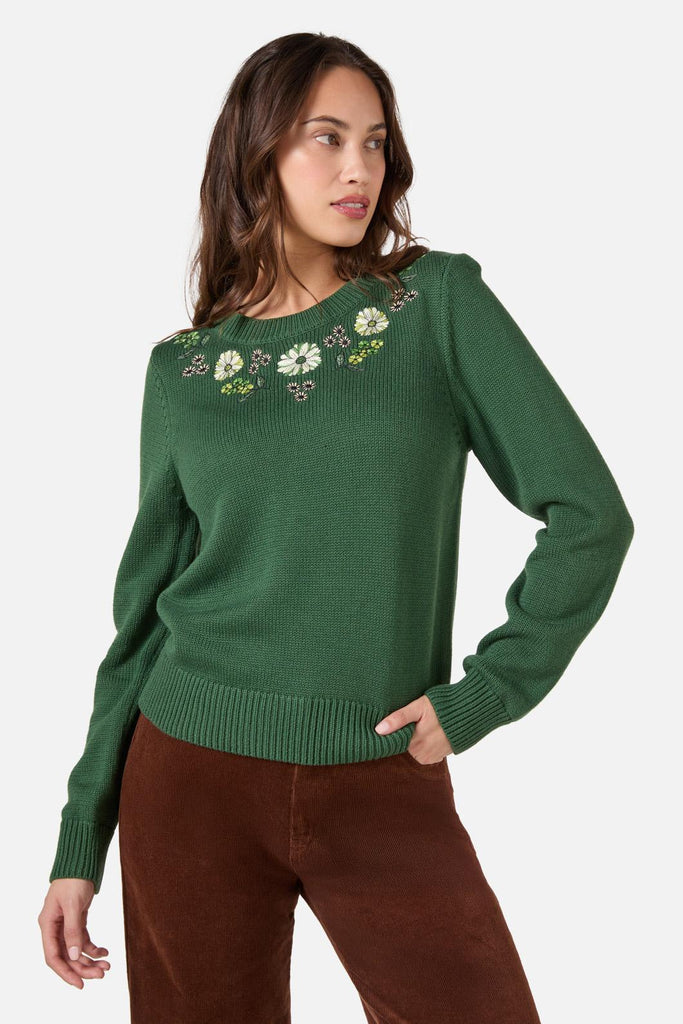 Viva Floral Embroidered Jumper – Princess Highway