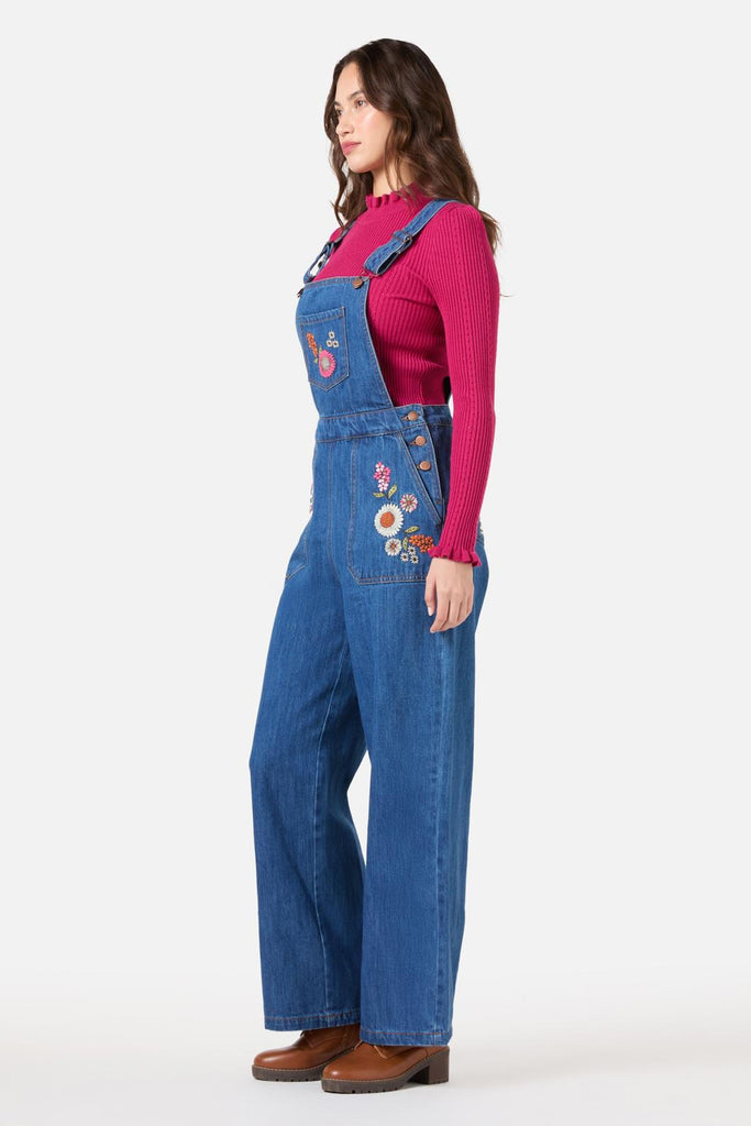 Viva Floral Embroidered Overall – Princess Highway