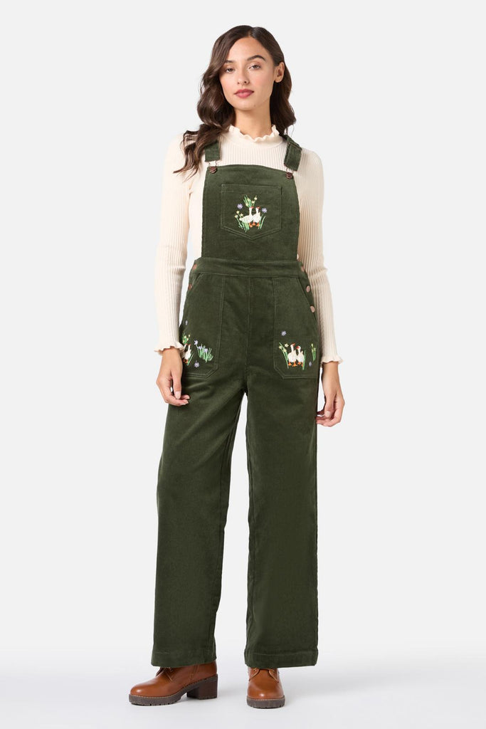 Goose Embroidered Cord Overall – Princess Highway