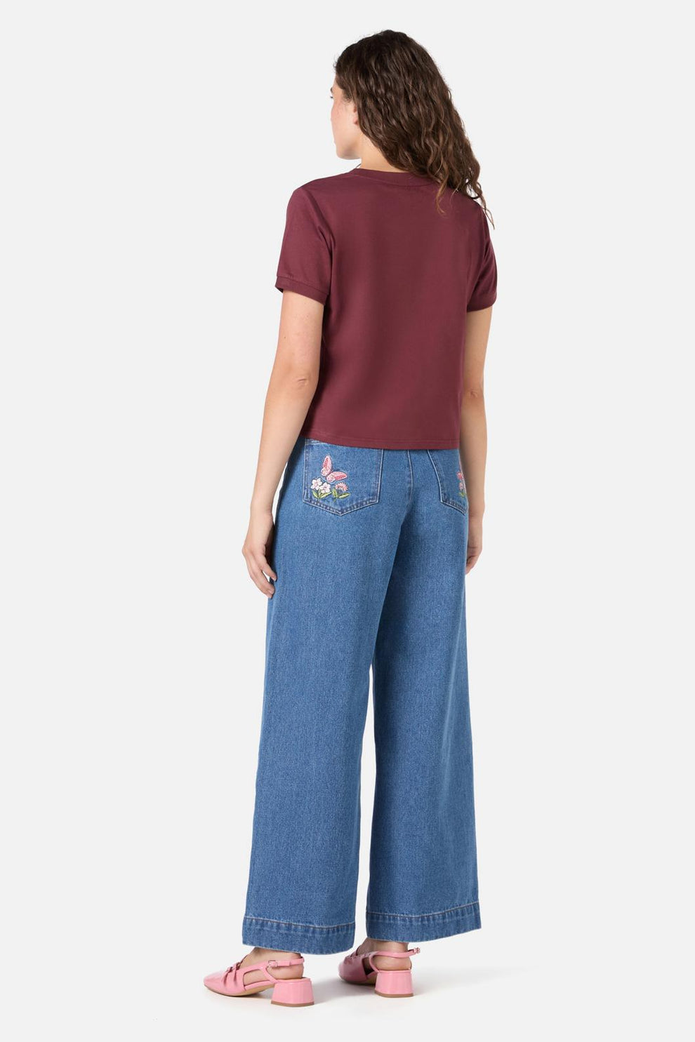 Yvette Butterfly Flower Tee – Princess Highway