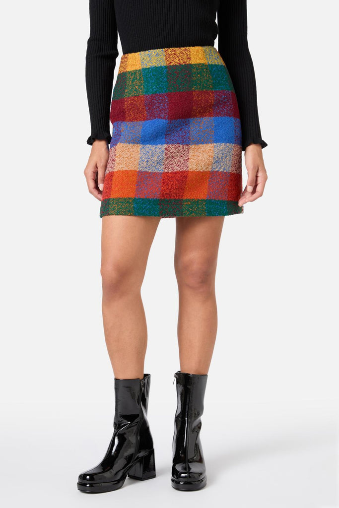 Milly Bright Check Skirt – Princess Highway