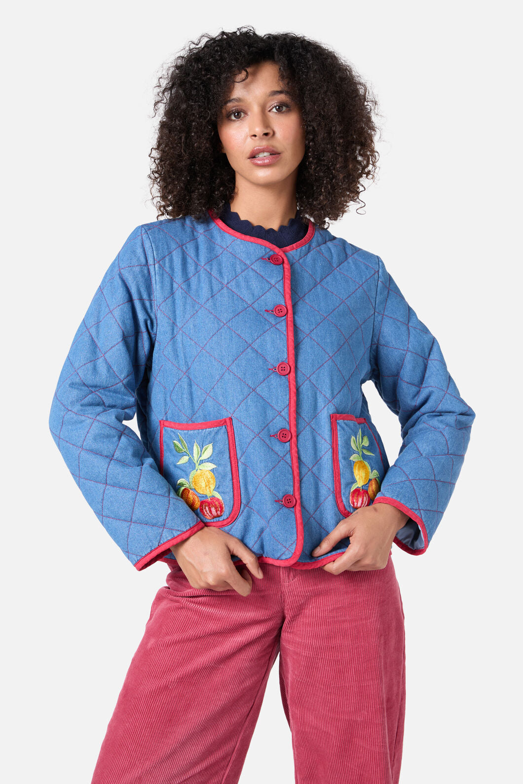 Fruit Emb Quilted Jacket – Princess Highway