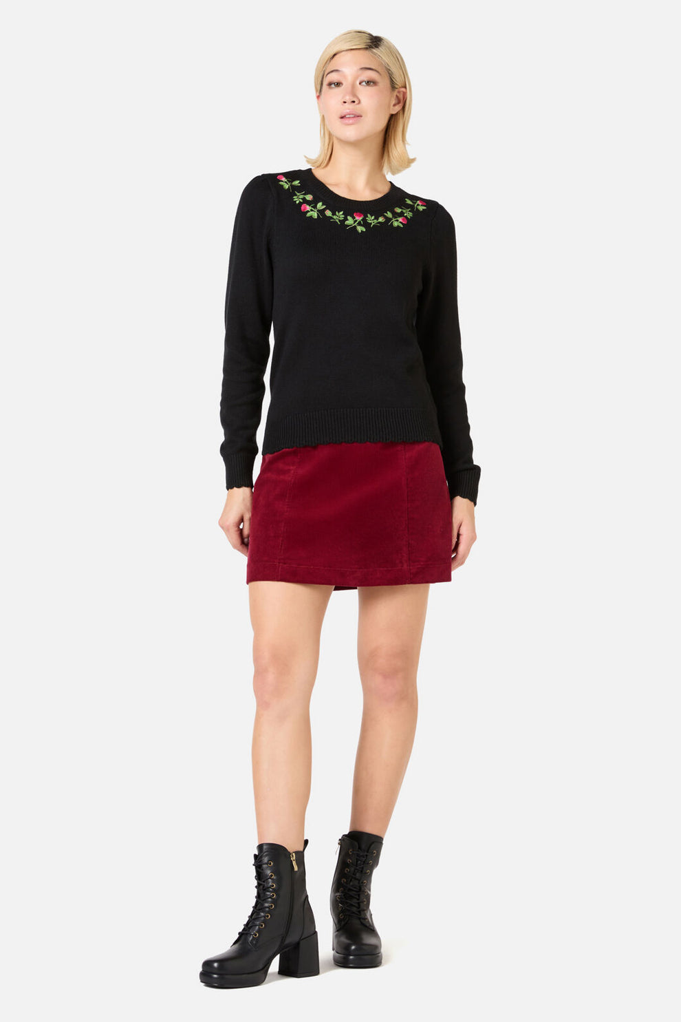 Rose Bud Embroidered Jumper – Princess Highway