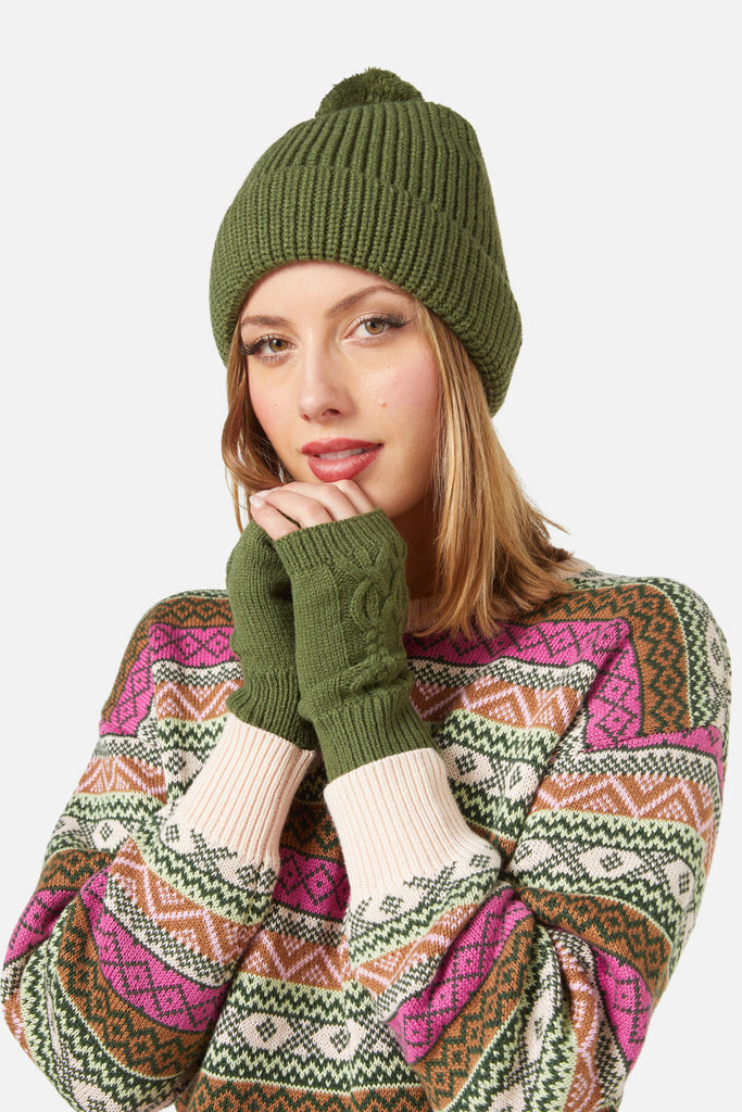 Fancy Cable Fingerless Gloves – Princess Highway