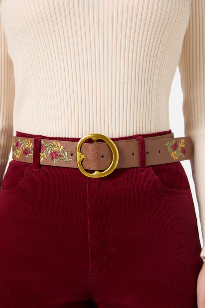 Floral Embroidered Belt – Princess Highway