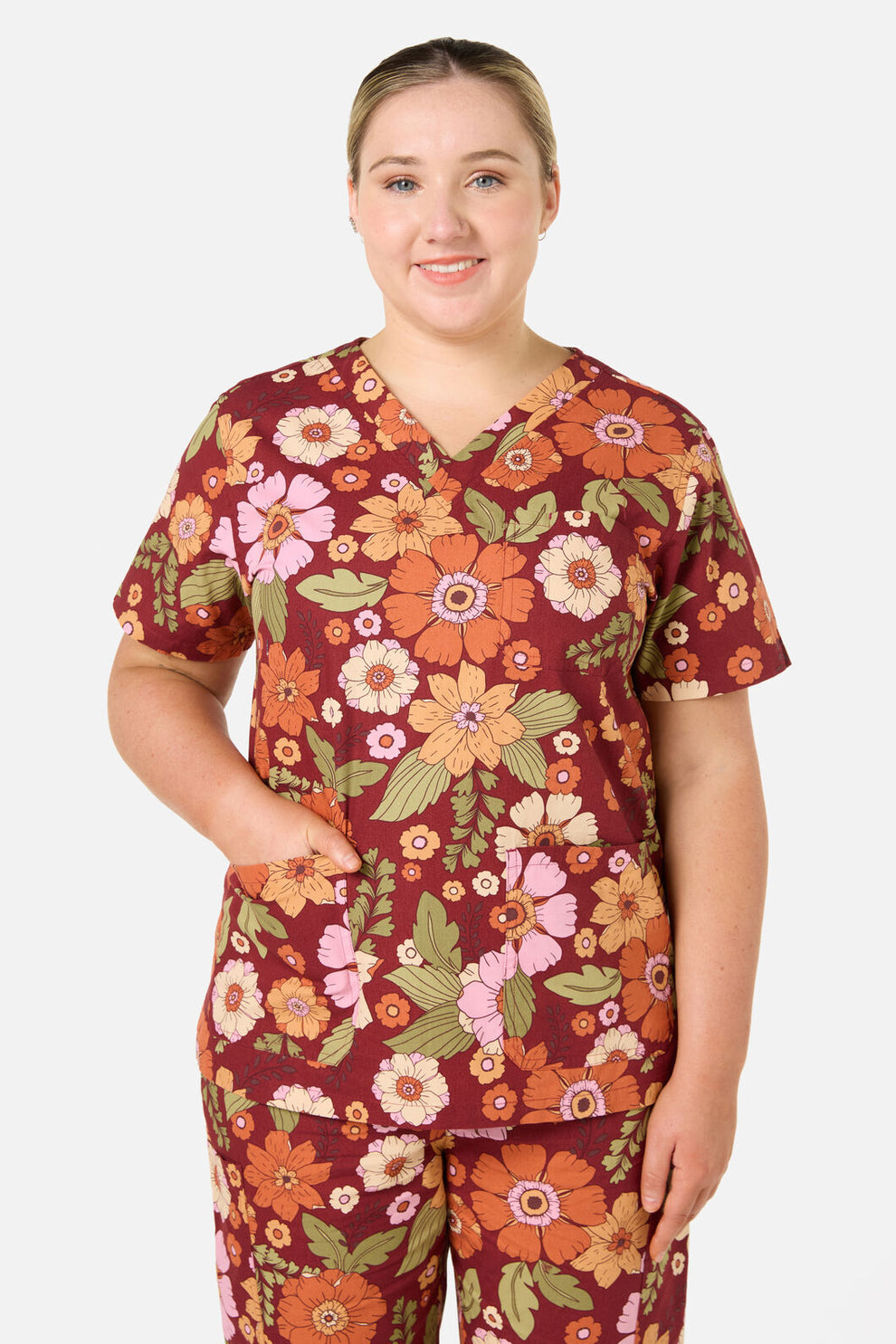 Brandy Floral Scrub Set – Princess Highway