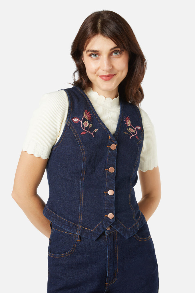 Boho Paisley Embroidered Vest – Princess Highway